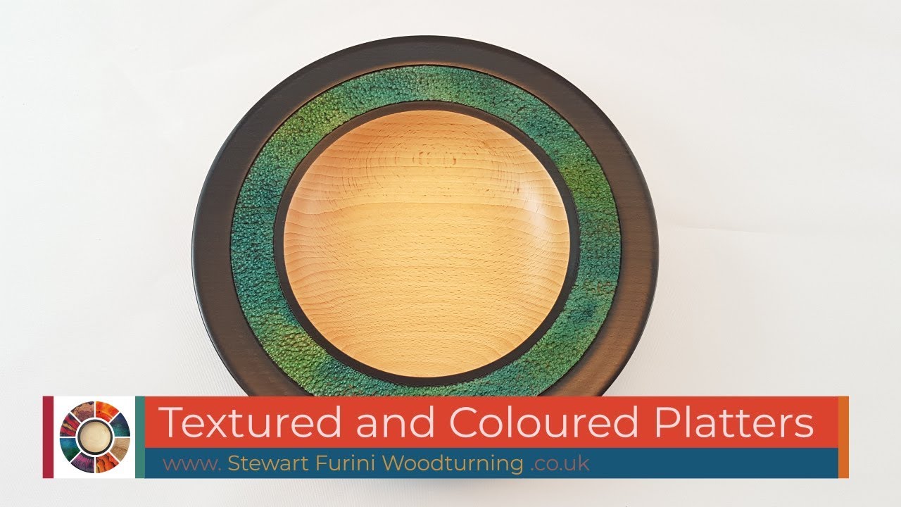 Coloured Textured Beech Platter Rim - YouTube