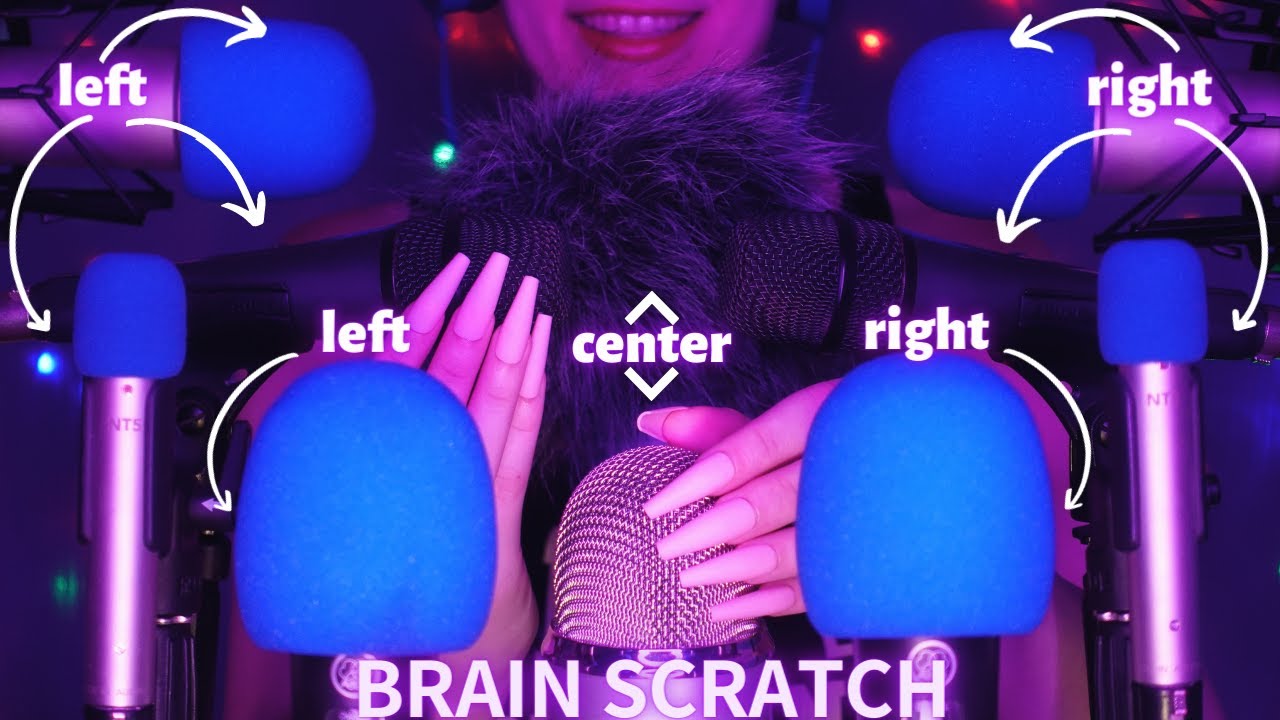 Asmr Mic Scratching - Brain Scratching with 10 Mics | Asmr No Talking ...