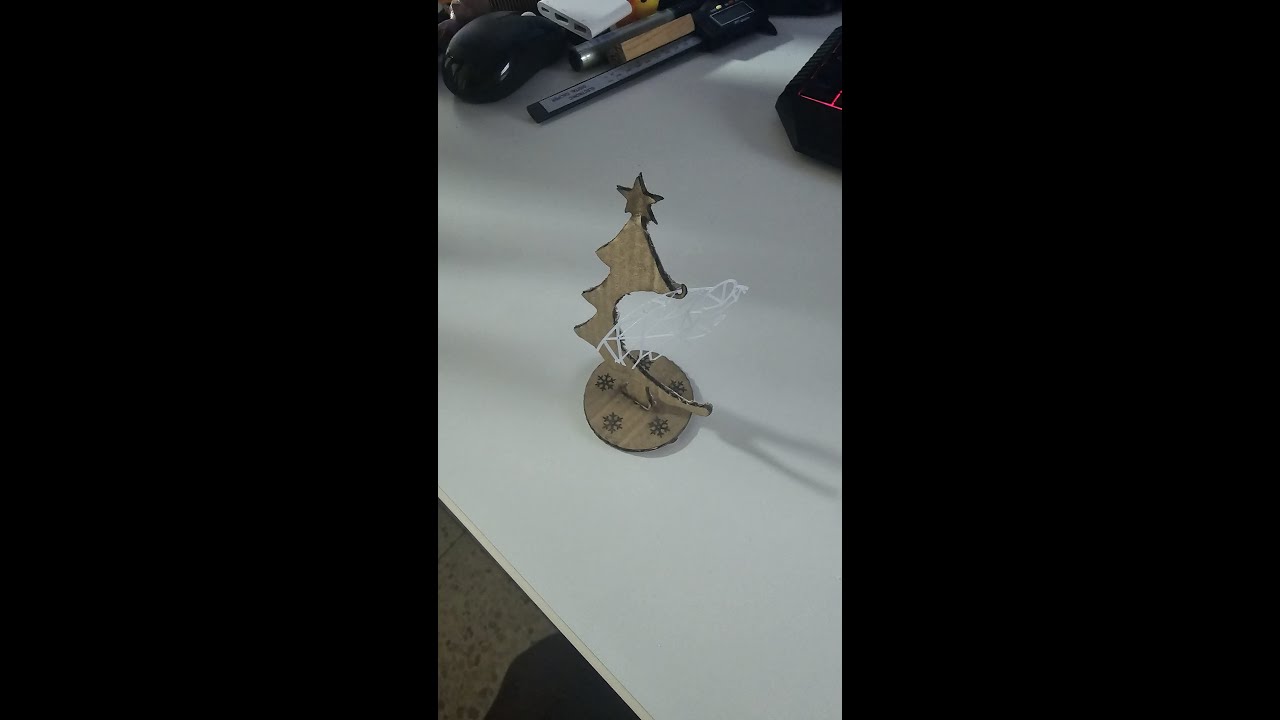 Creating a Ornament Holder Christmas tree in Xtool creative space in ...