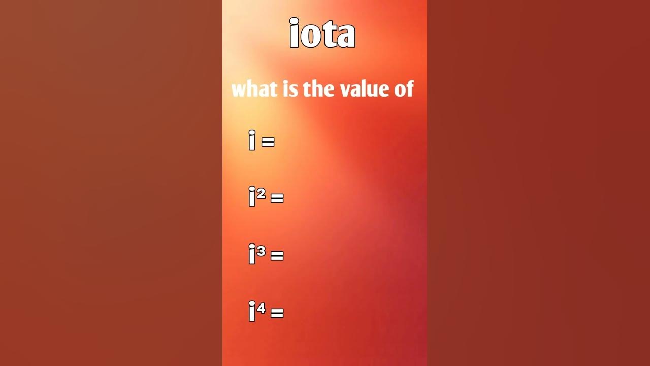 Class 11th Complex Number Iota Ex 51 52 Question Number One 2 3 4 Etc Iota Value Khansir