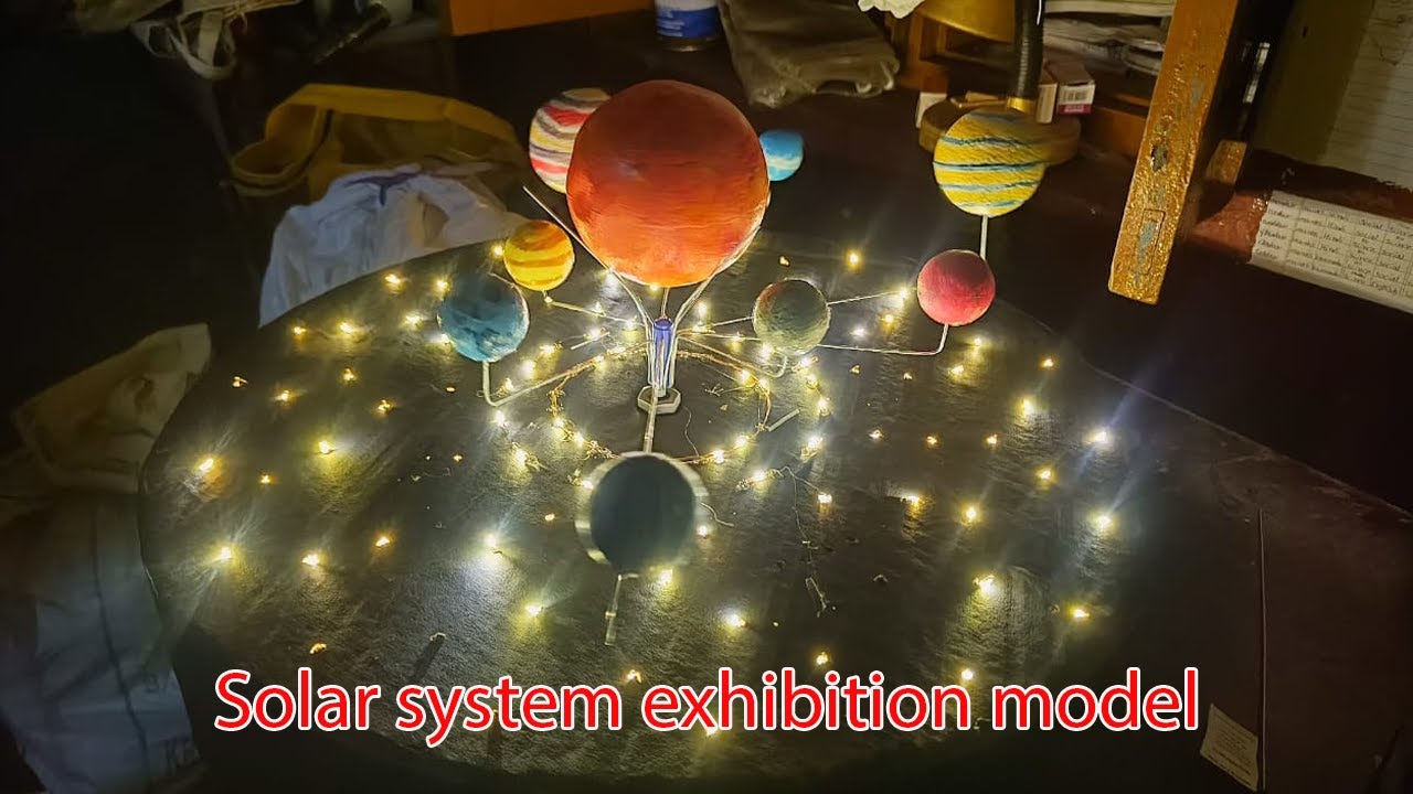 Solar system school exhibition model - YouTube