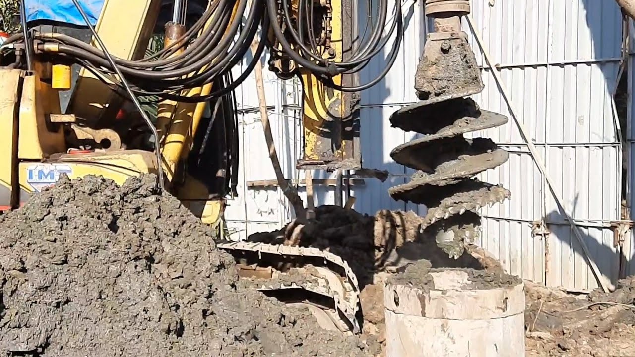 Piling क्यों और कैसे करते है I सोकेटिंग क्या होता है , Rotary piling II ...