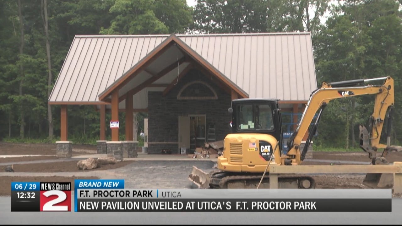 New Pavilion Unveiled at Utica's F.T. Proctor Park - YouTube