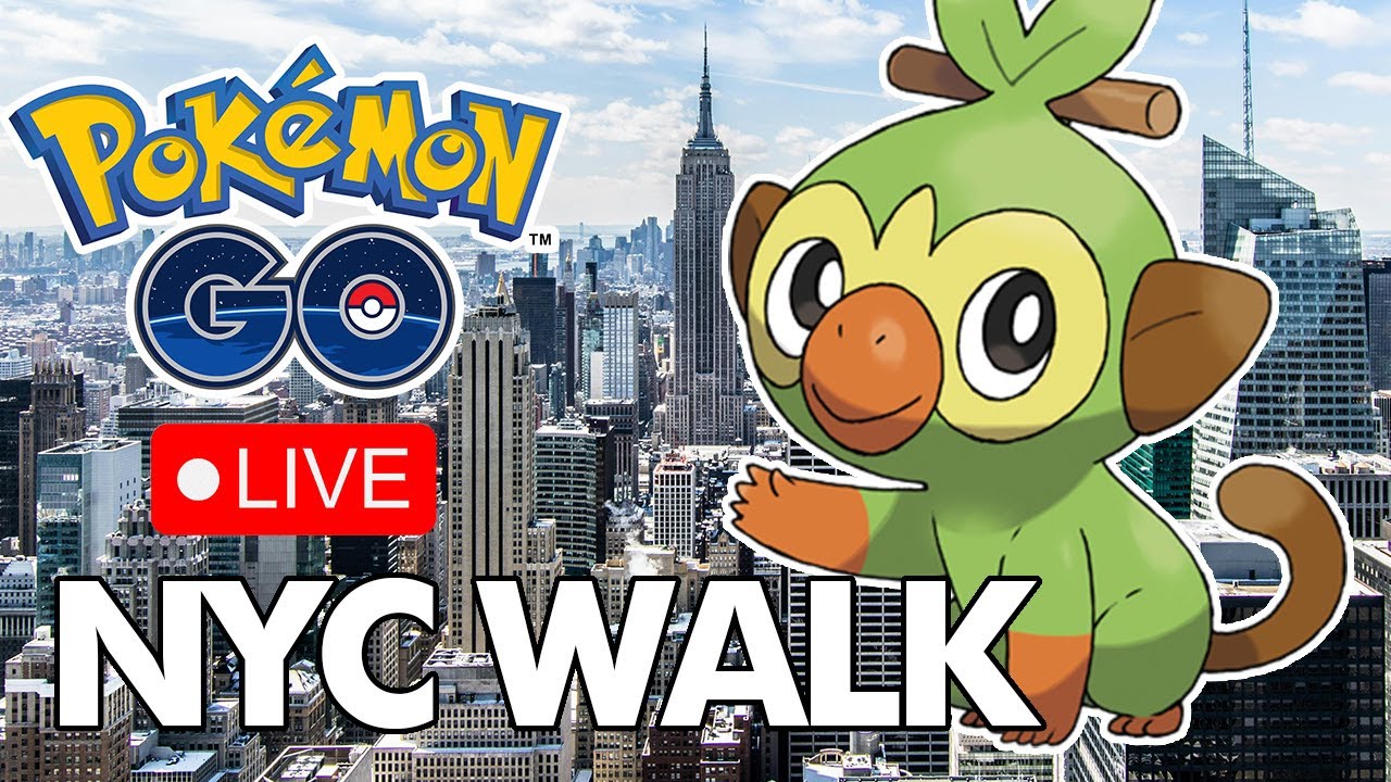 Shiny Grookey IRL Hunt | Grookey Community Day Live | Pokémon GO NYC ...