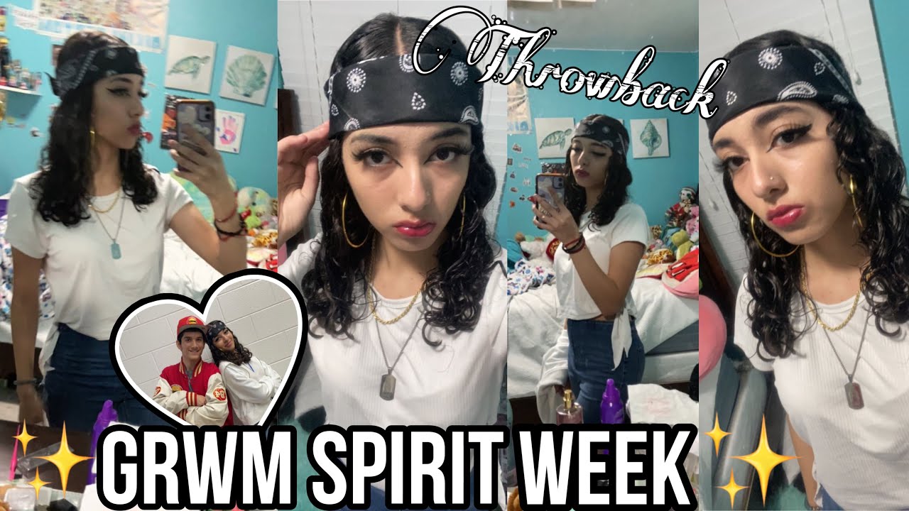 GRWM for Spirit Week!!! THROWBACK TUESDAY! Makeup tutorial! Day 1 💗 - YouTube