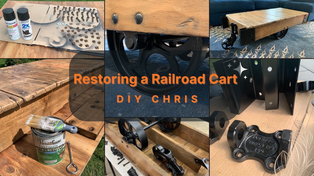 Restoring a Railroad Cart #diy #railroadcart #homedepot - YouTube