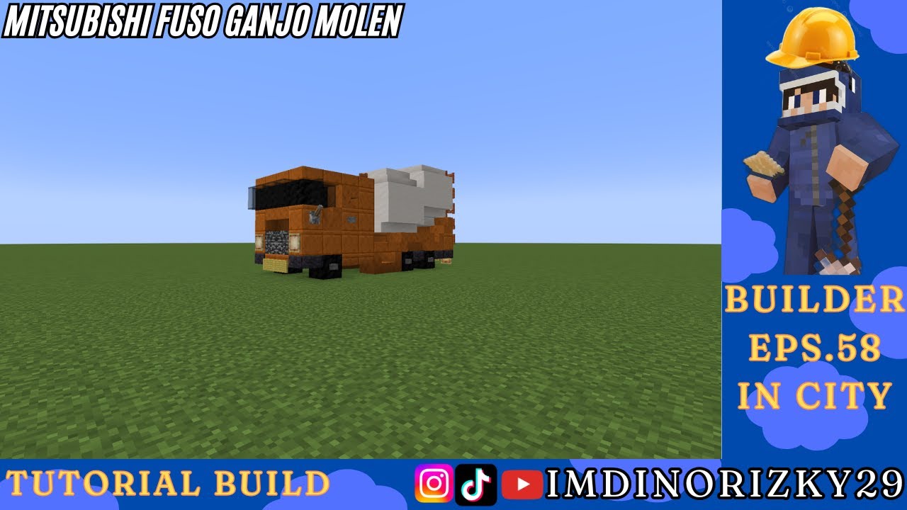 Tutorial Cara Membuat Truk Mitusbishi Fuso Ganjo Molen Di Minecraft ...
