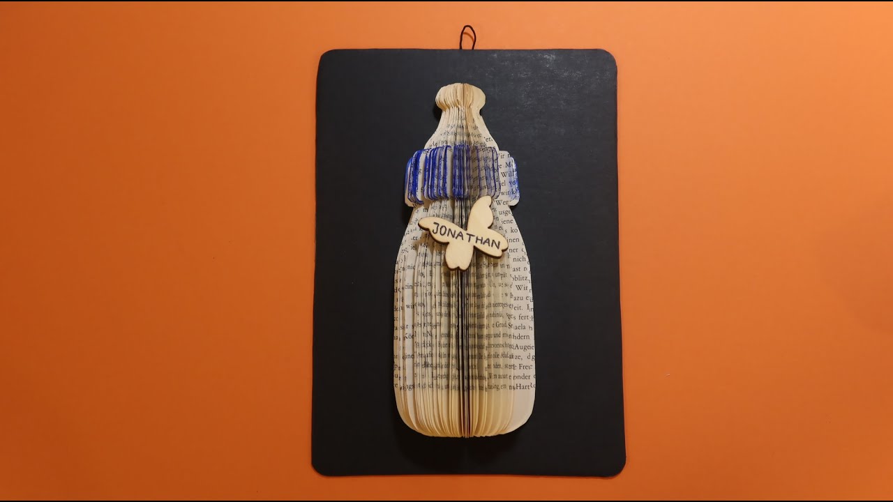 Craft bottle with book - YouTube