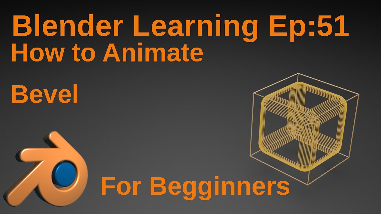 How to Animate Bevel Modifier in Blender 3.4 for Beginners - YouTube