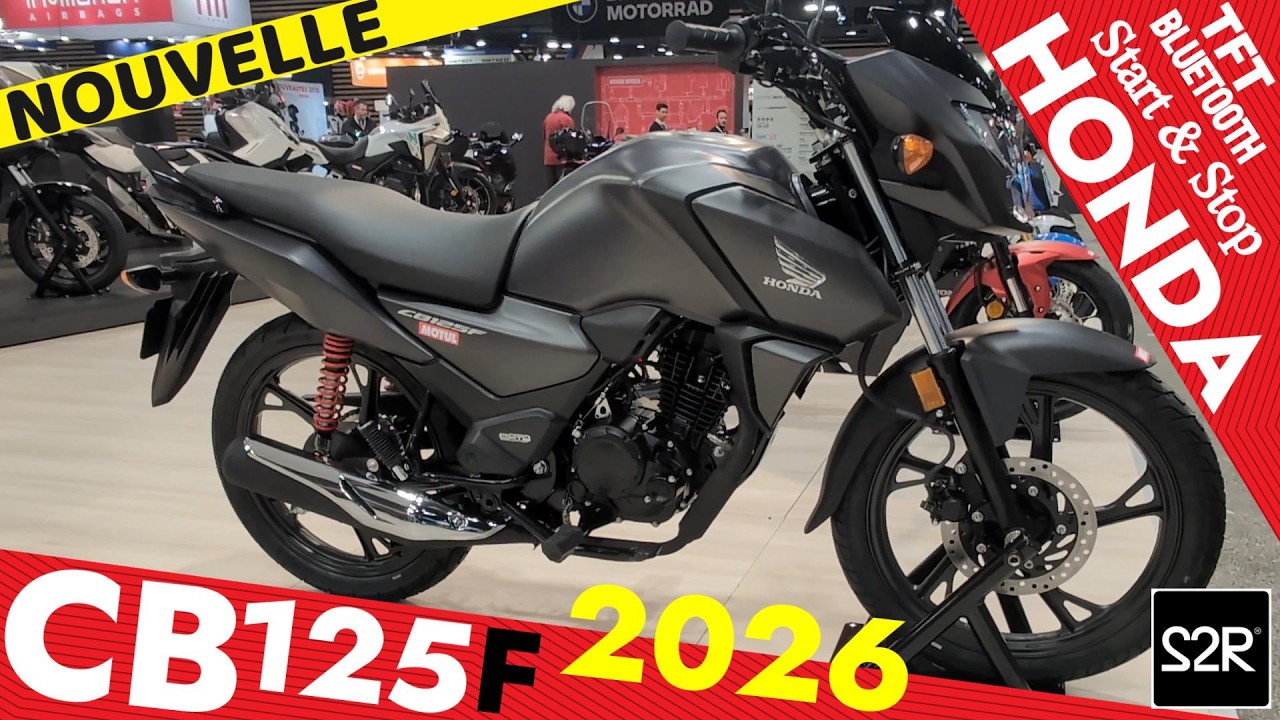 HONDA CB125F 2026 (Salon de la moto Lyon 2026) l'efficace ! ! - YouTube