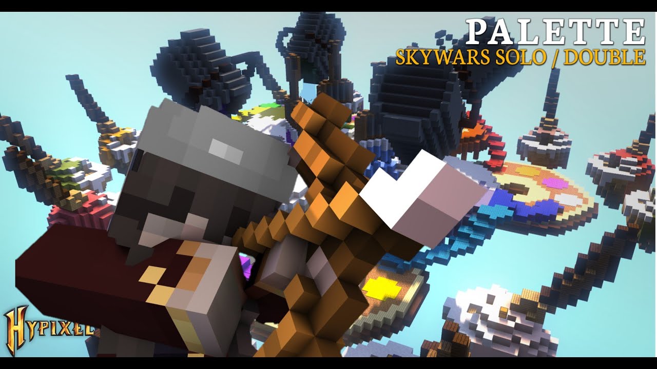 Skywars With Shaders: Hypixel Solo Skywars in Palette Map - YouTube