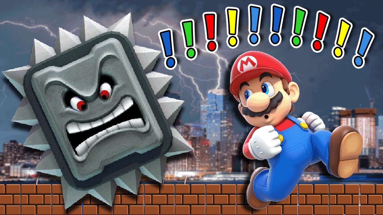 The Mysterious Thwomp Storm - Super Mario Maker Level Showcase - YouTube