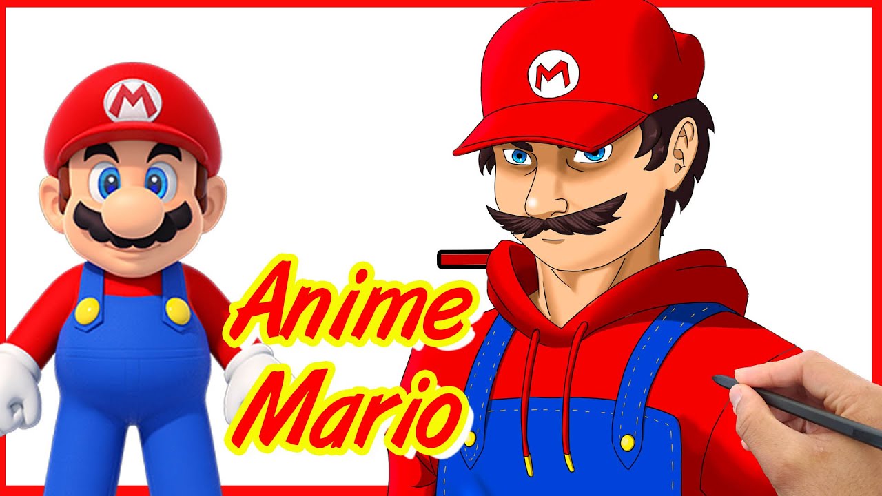 How To Draw Super Mario Anime Version #anime #supermario - YouTube