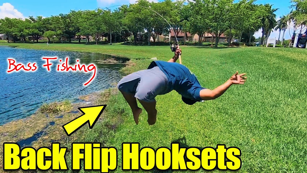 BACK FLIPPING to Set Hook for CASH!!! Bass Fishing - YouTube