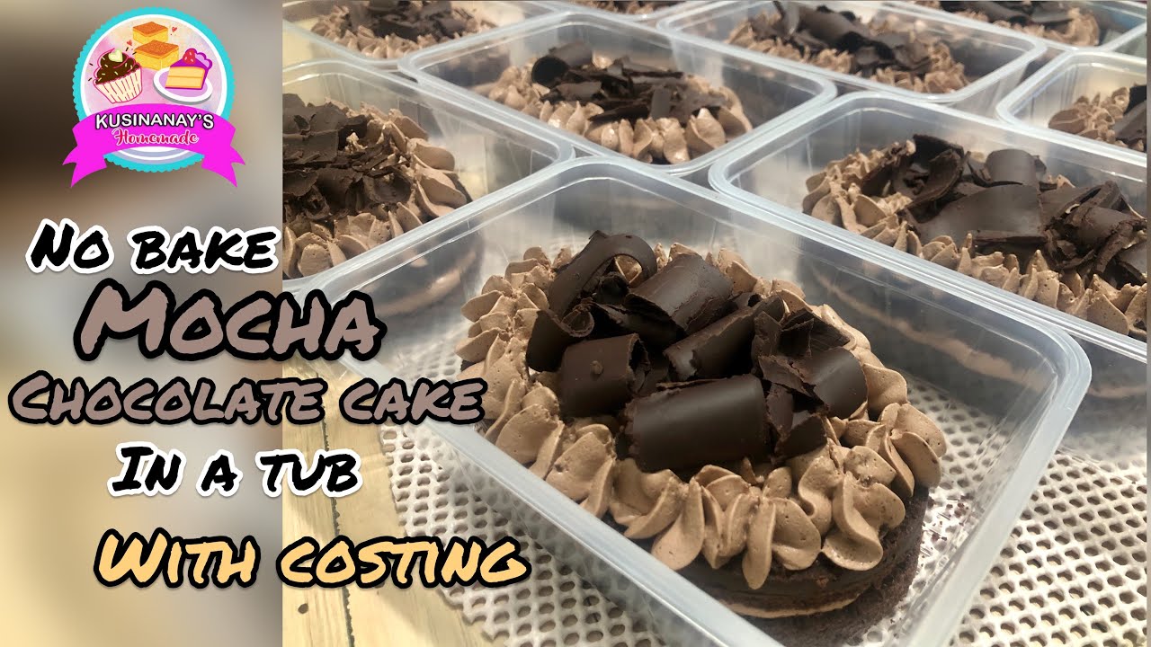 MOCHA MOIST CAKE / Mocha-Chocolate Cake in a tub - how to make ...