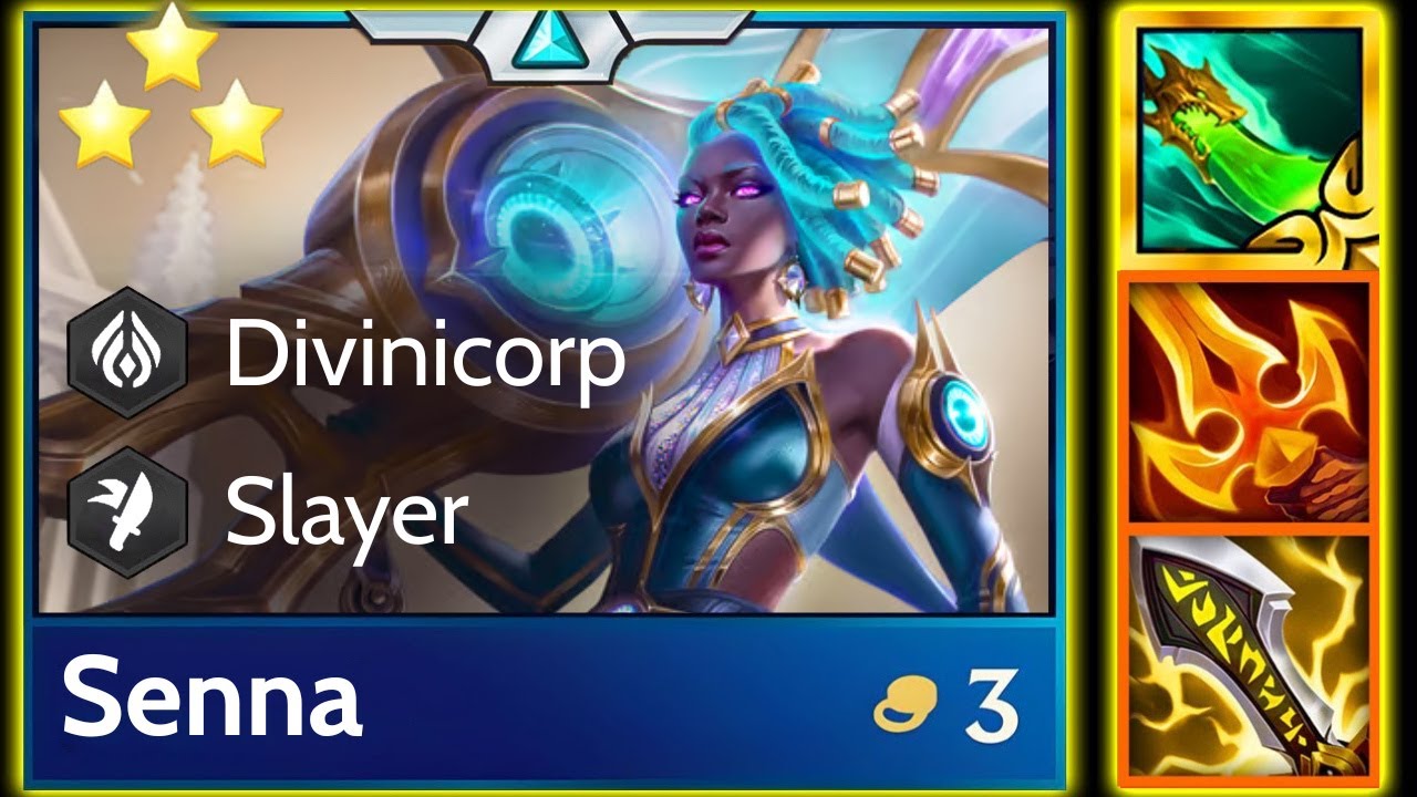625 AD Senna !⭐⭐⭐6 Slayer ft 7 Divinicorp | TFT Cyber City - YouTube