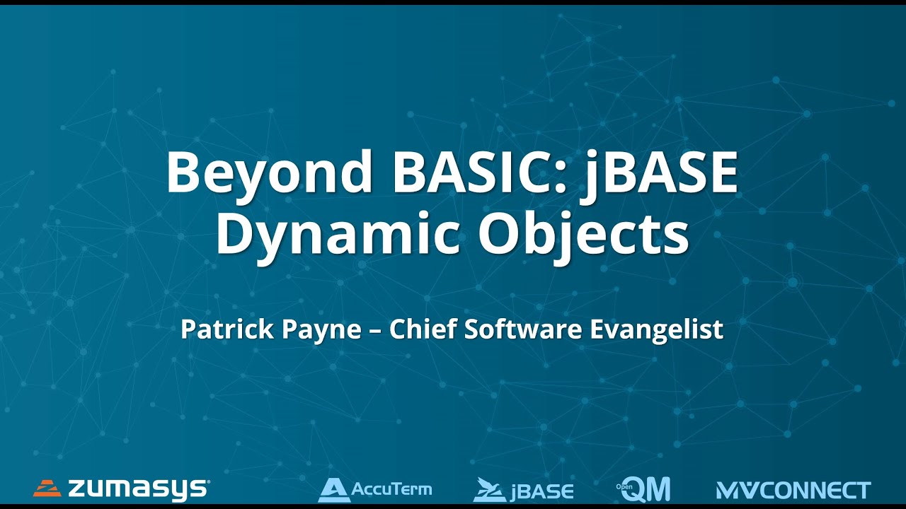 jBASE Dynamic Objects: Next Generation Platform for MultiValue ...