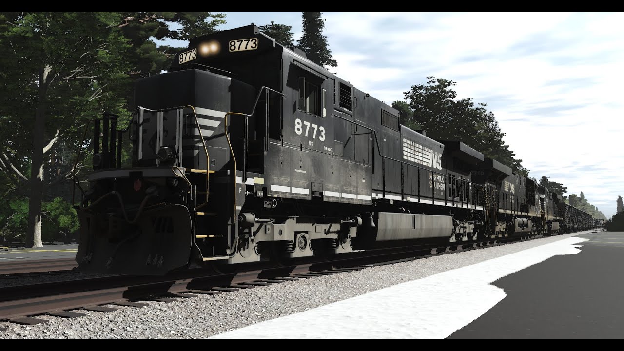 Trainz 2022: NS D9-40C #8773 Leading V446 - YouTube