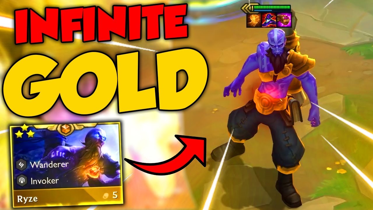 RYZE 1V9! ⭐⭐⭐INFINITE GOLD FARMER | TFT Set 9 - YouTube