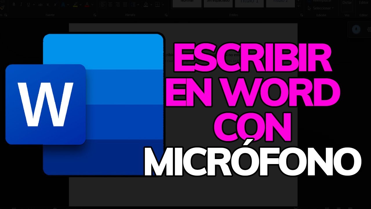 🎤 Cómo ESCRIBIR con MICRÓFONO en WORD || Dictar el TEXTO usando la VOZ ...