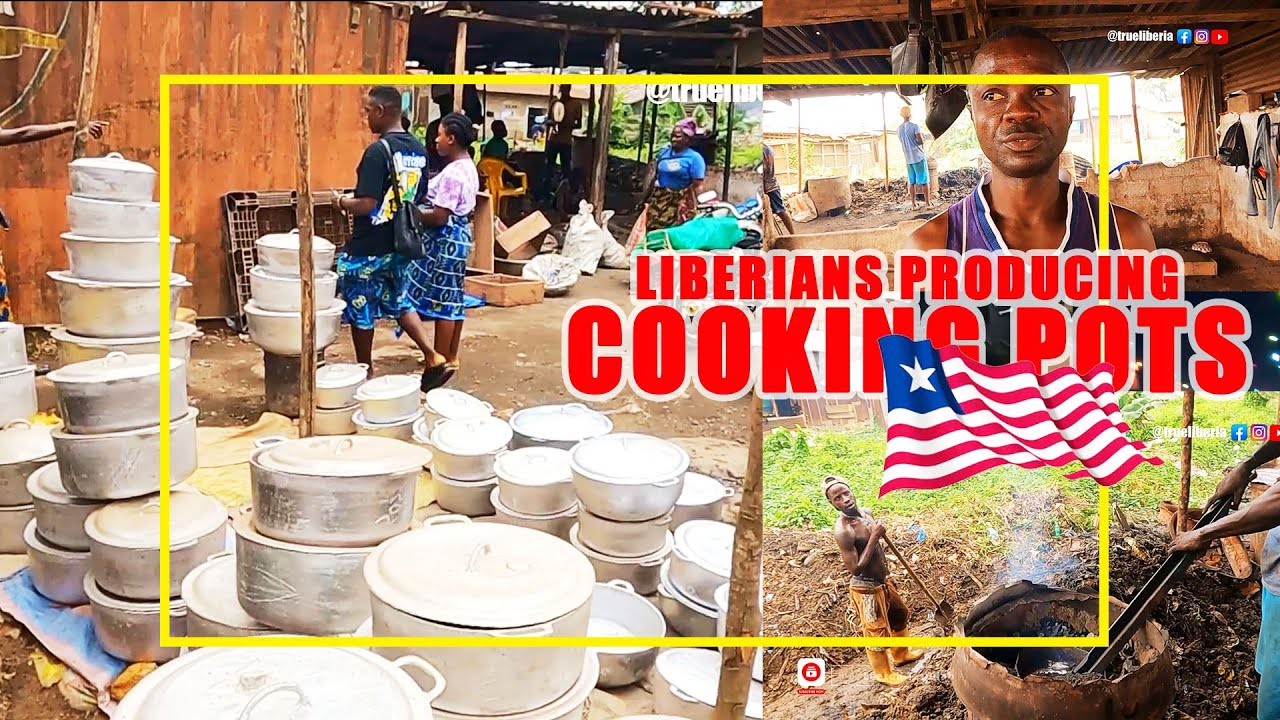 Monrovia Liberia 2023 | Talented Liberians Producing Cooking Pots From ...