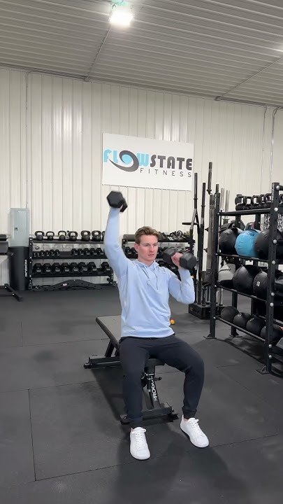 Seated DB Neutral Grip Seesaw Shoulder Press - YouTube
