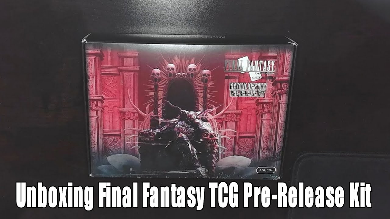 Unboxing Final Fantasy TCG Beyond Destiny Pre Release Kit-Nightrow ...
