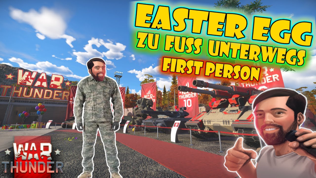 War Thunder Easter Egg. Im Spiel laufen! Infantrie First Person - YouTube