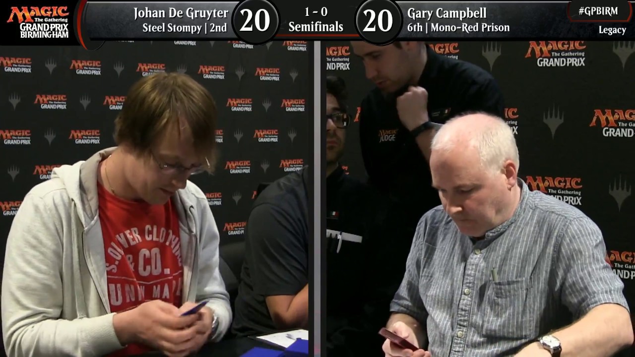 Magic the Gathering GP Birmingham 2018 Semifinals Legacy - YouTube