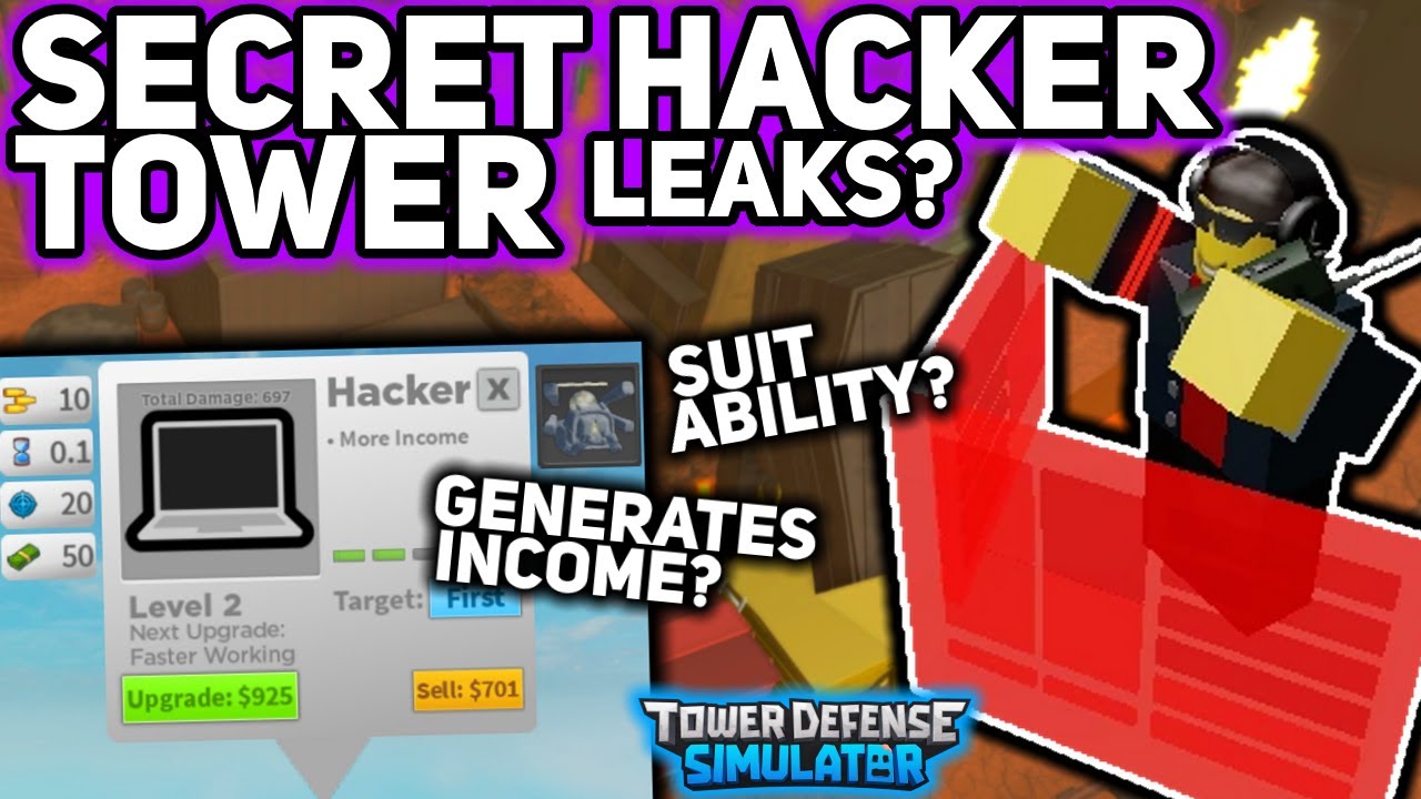 SECRET HACKER TOWER LEAKS? MECHA SUIT ABILITY? - Tower Defense ...