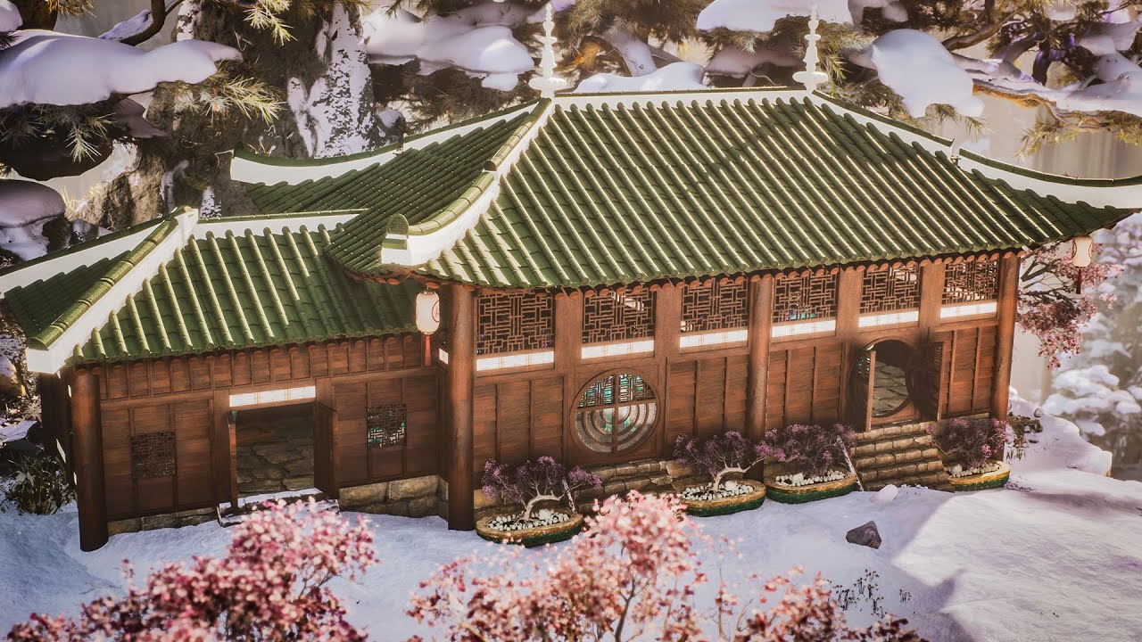 Simple Chinese Veilwyn & Solwyn Stables | Build Tutorial | ARK ...