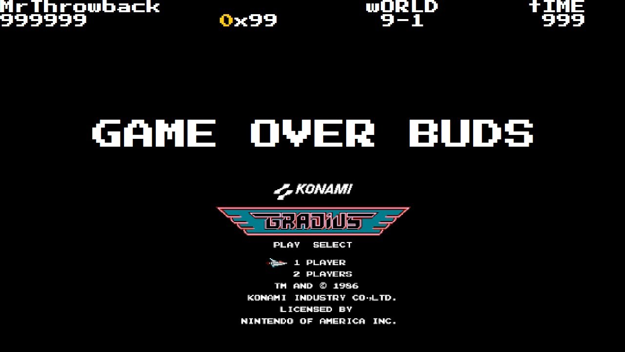 Game Over Buds: Gradius - YouTube