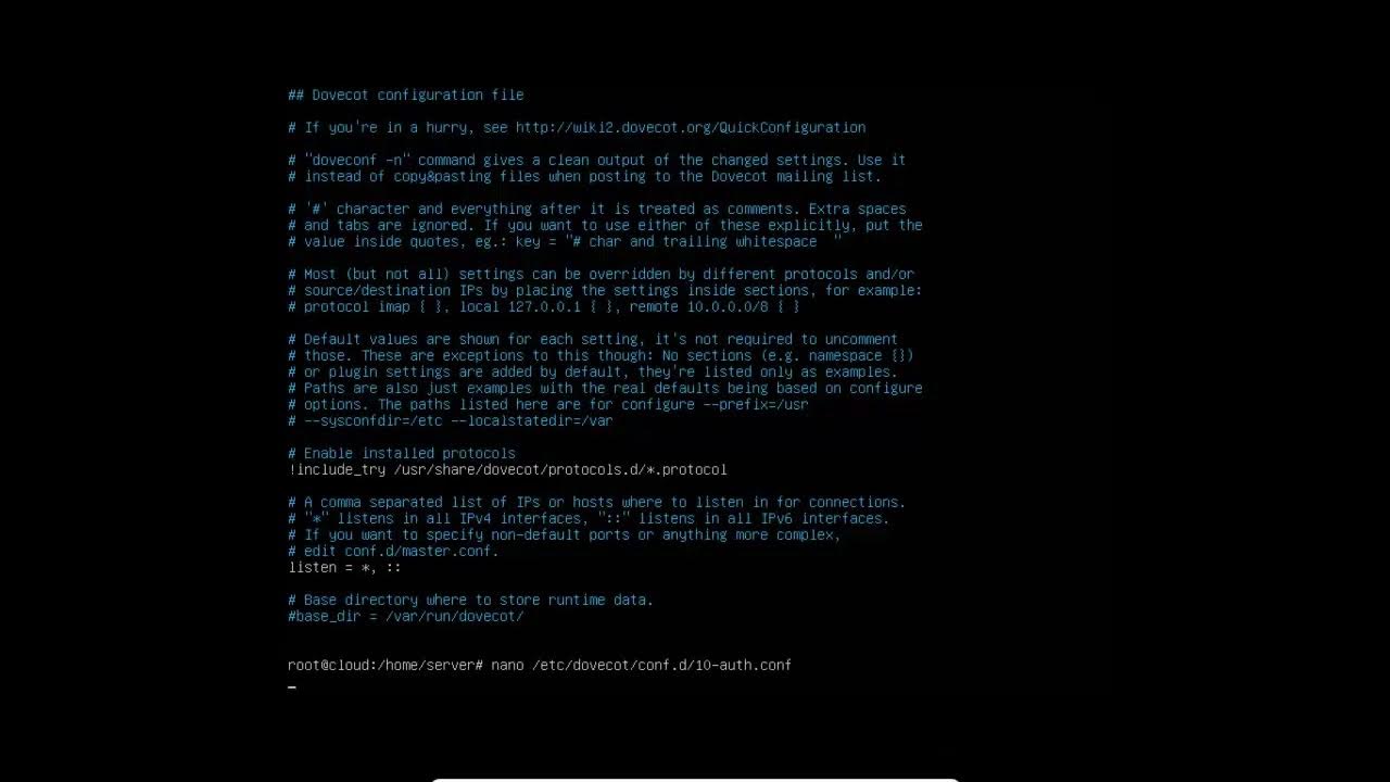 Configuration de dovecot sur Ubuntu - YouTube