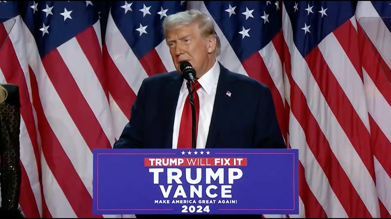 Donald Trump delivers election night speech - YouTube