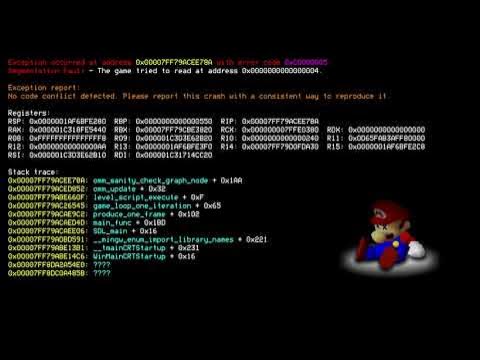Super Mario 64 PC Port - Mario Odyssey Moveset Crash Handler - YouTube