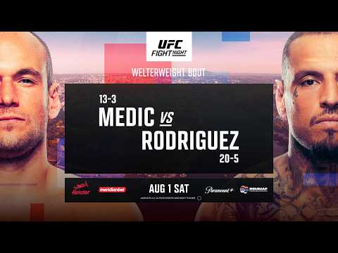 UFC Belgrade: Medic vs Rodriguez - August 1st | Fight Promo