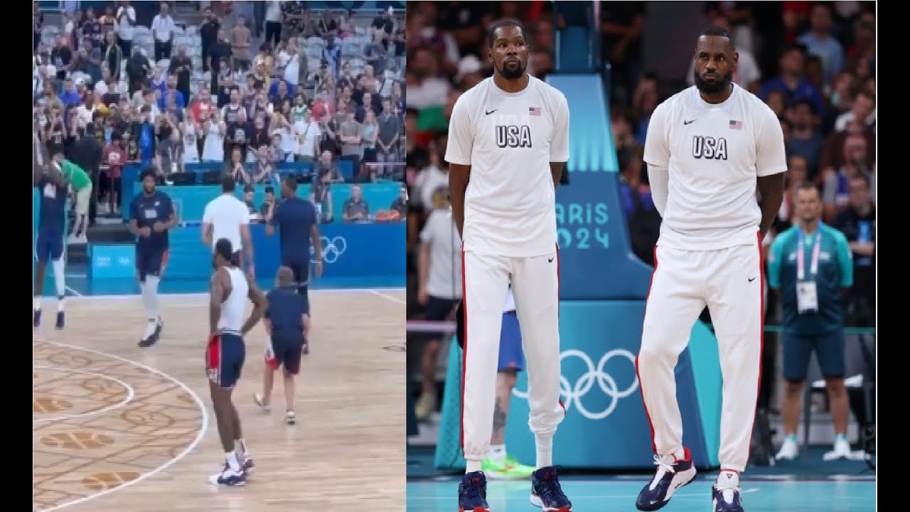 LEBRON, ANT, AD & TEAM USA first tactical training at Pairs | OLYMPIC ...