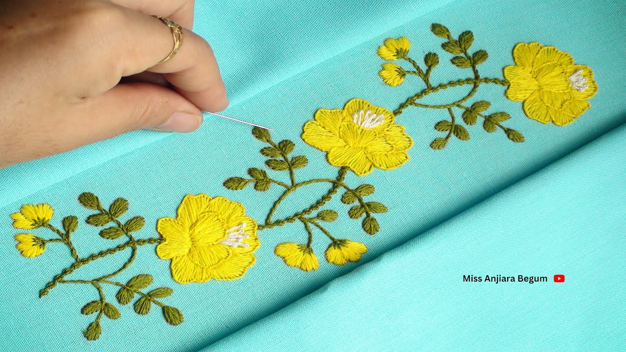 "Hand Embroidery Essentials: Creating Perfect Borderlines" - YouTube