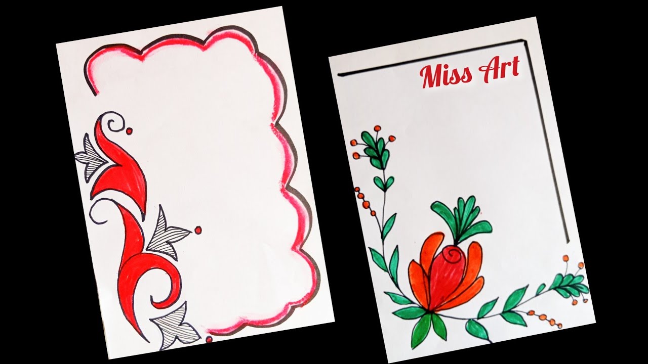 New 💞Border design/Border design for project/portfolio design - YouTube