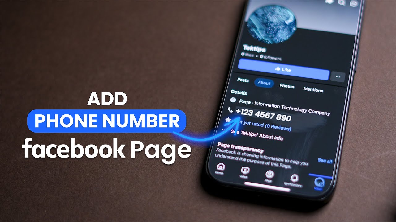 How to Add a Phone Number to Your Facebook Page? - YouTube