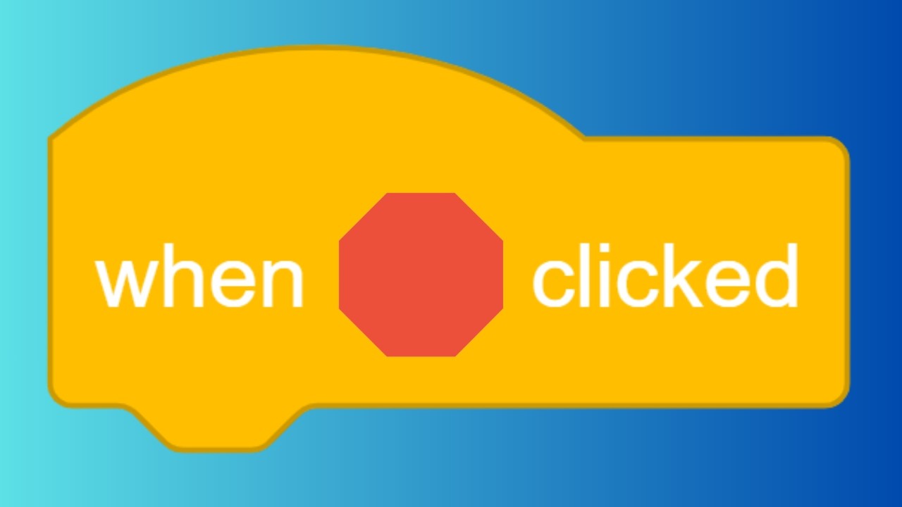How to Start Projects with the STOP Button 🚫🚩 | Easy Trick | Scratch 3. ...