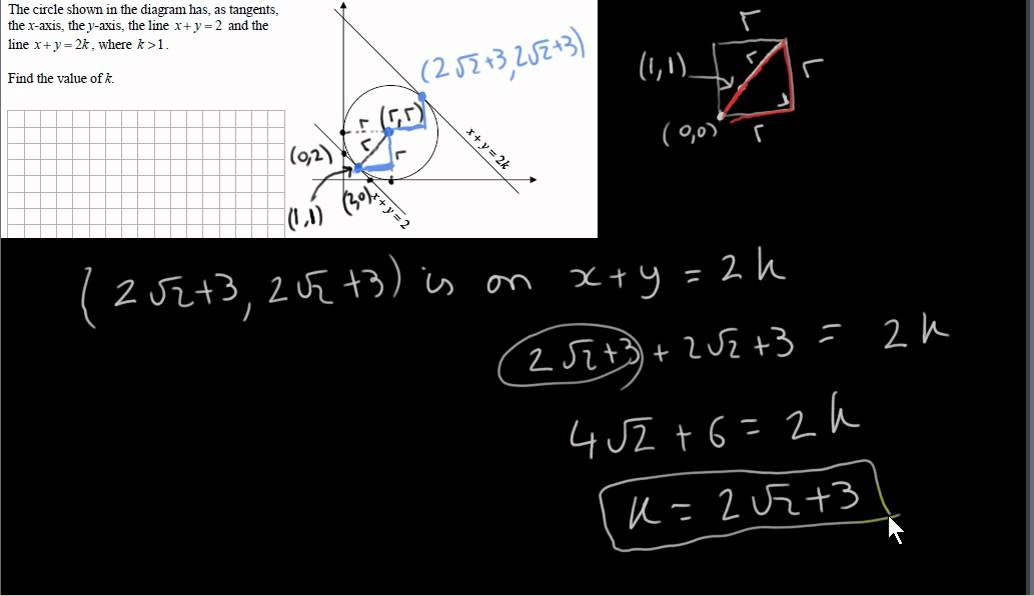 Q3 Coordinate Geometry of the Circle - Project Maths HL Paper 2 (2012 ...