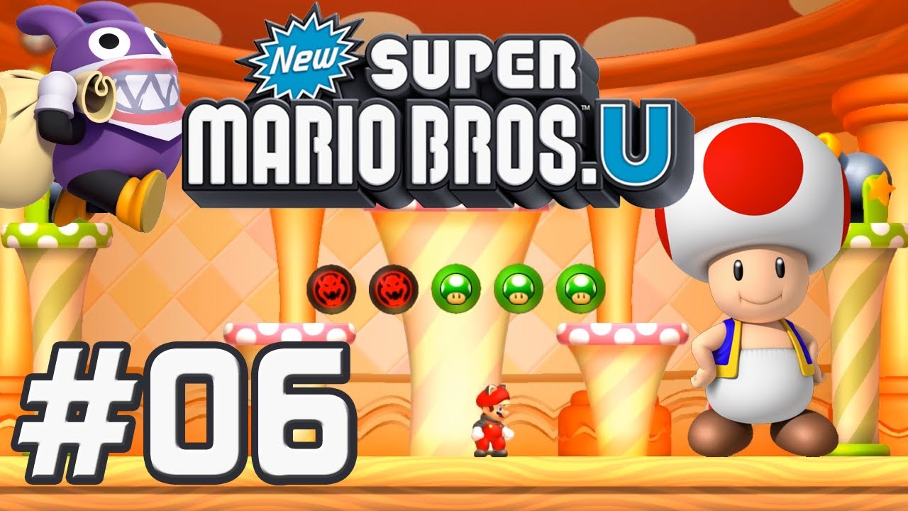Let's Play New Super Mario Bros. U [#06] - Mopsi Reloaded (blind ...