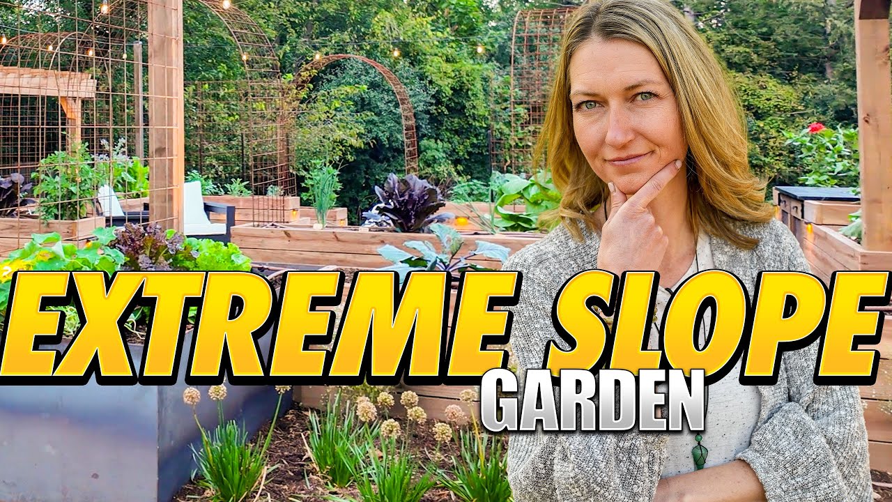 EXTREME Multi-Terrace Sloped Garden (Before & After)! - YouTube