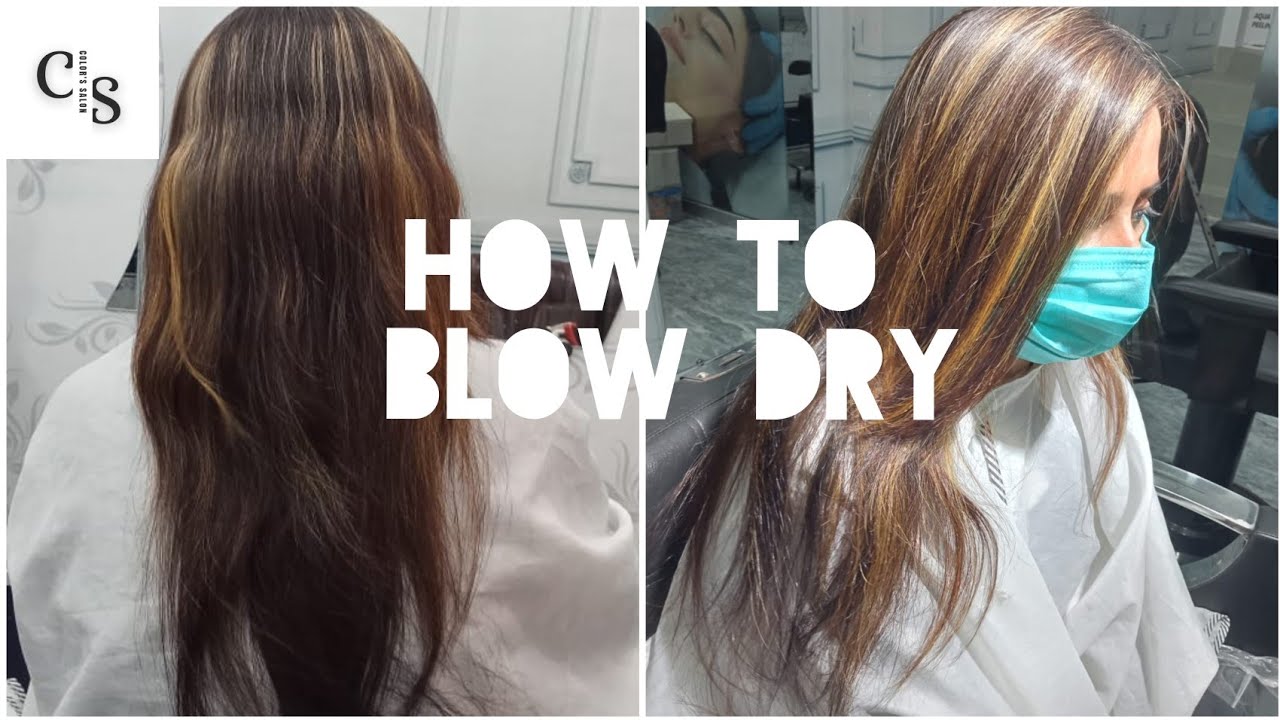 How to Blow dry at home | Easy way to blowdry |step by step for ...