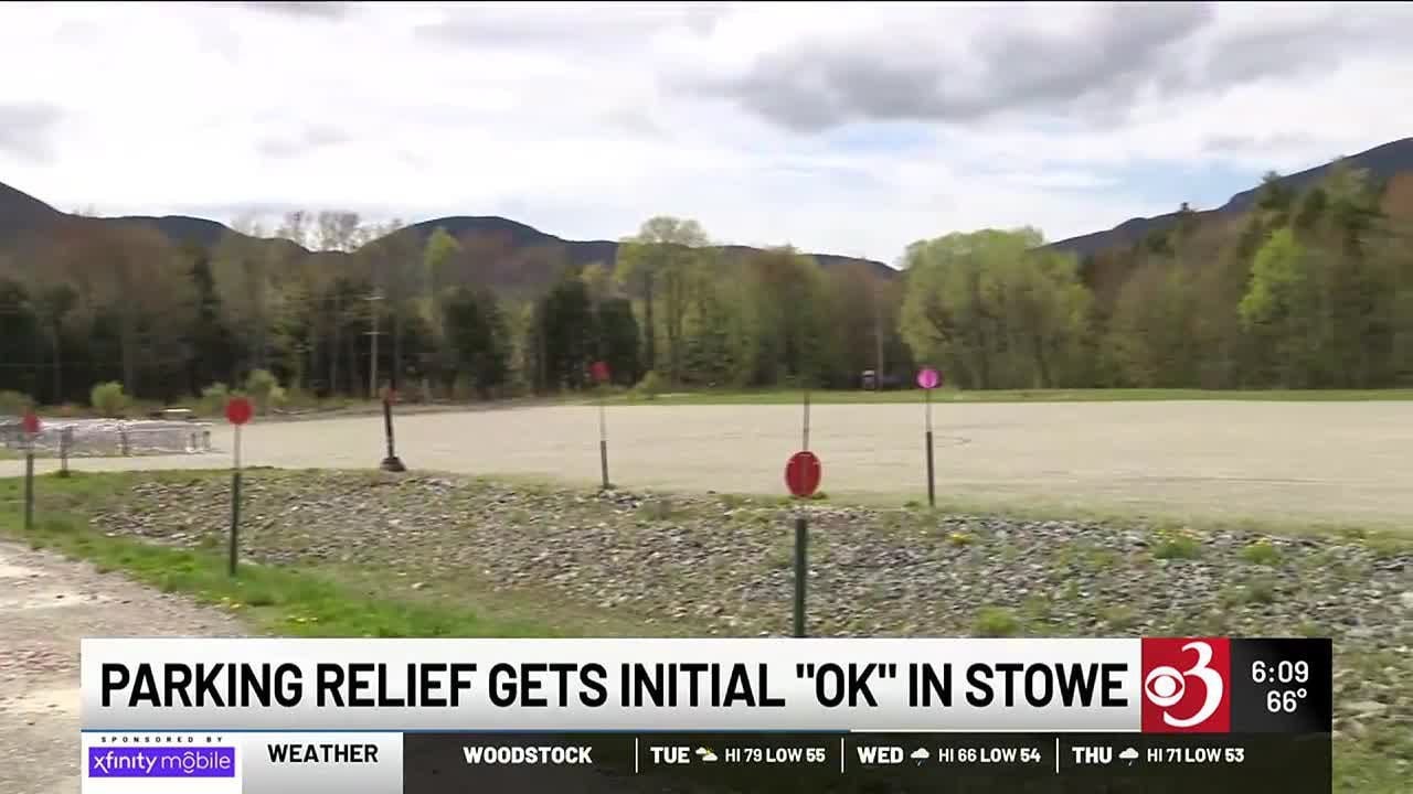 Pared-down overflow parking lot for Stowe wins initial 'OK' - YouTube