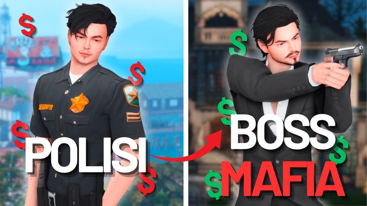 Gimana Kalau Mantan POLISI malah Jadi BOSS MAFIA ? | The Sims 4 Mafia ...