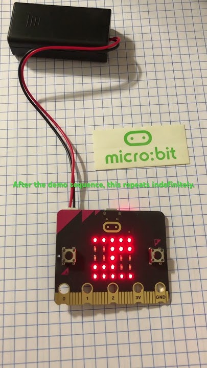 My BBC micro:bit go idling after demo sequence. - YouTube