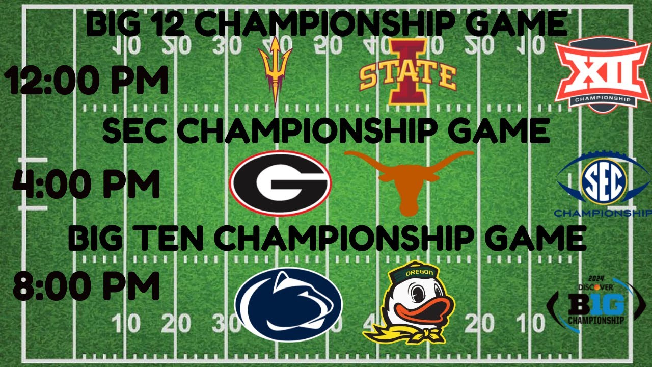 BIG TEN CHAMPIONSHIP PENN STATE VS OREGON LIVE *SCOREBOARD* - YouTube