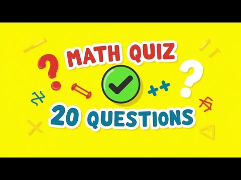 Math Quiz | 20 Easy Math MCQs with Answers | Brain Test for Students ...